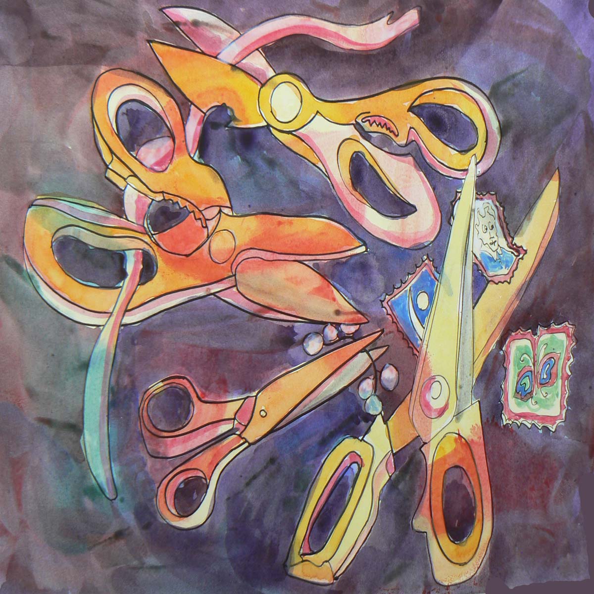 Painting Scissors: trials of life-art lesson – Painting Mexico