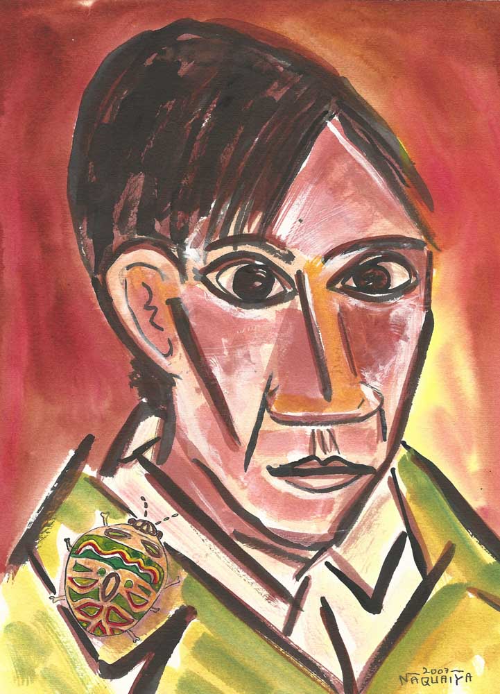 The picasso bug adorns Pablo Picasso’s suit – Painting Mexico